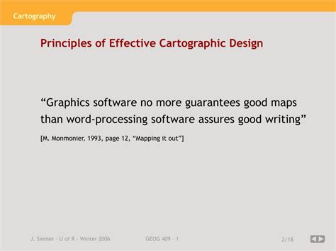 Ppt Geography 409 Advanced Spatial Analysis And Gis Principles Of Effective Cartographic