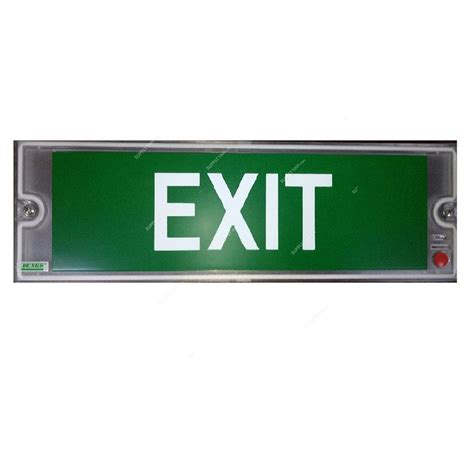 Denko 2w Led Surface Mounted Emergency Exit Light Emcel 12m Maintained Buy Online At Best Price
