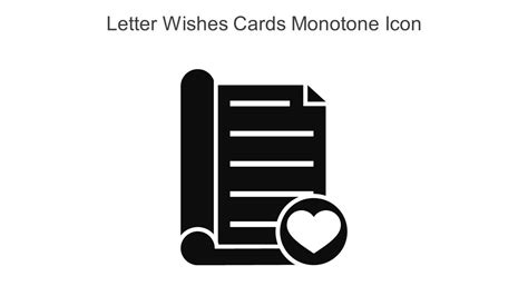 Letter Wishes Cards Monotone Icon In Powerpoint Pptx Png And Editable Eps Format Ppt Example