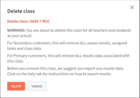 How To Delete A Class Oxford University Press