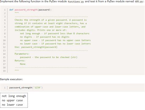 solved sample execution implement the following function