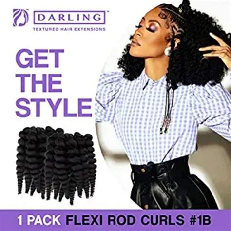 Darling Accessories Darling Flexi Rodcurls 4 New Color 1b 3packs For Full Head 2 Per Pack