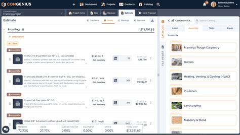 The Best Framing Estimating Takeoff And Proposal Software Congenius