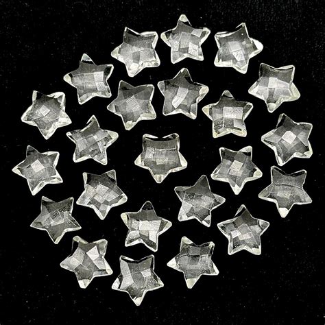 Natural Crystal Quartz Star Shape Briolettes Aaa Clear Quartz Faceted