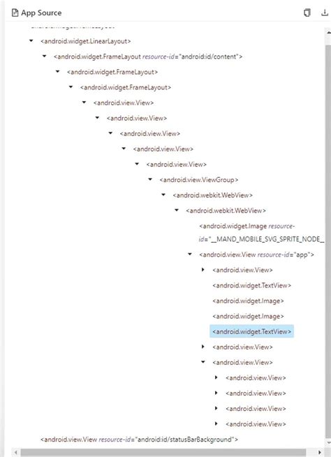 Appium Inspector Has Different Result In Different Mobile Devices