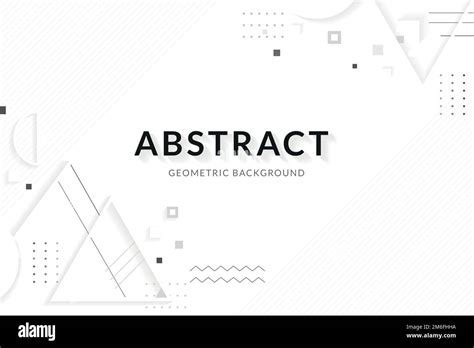 White Abstract Geometric Background Vector Stock Vector Image And Art Alamy
