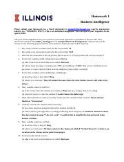 HW1 Docx Homework 1 Business Intelligence Please Submit Your Homework As A Word Document To