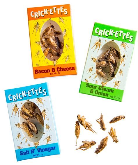 Crick Ettes Flavored Snacks Made With Real Whole Crickets