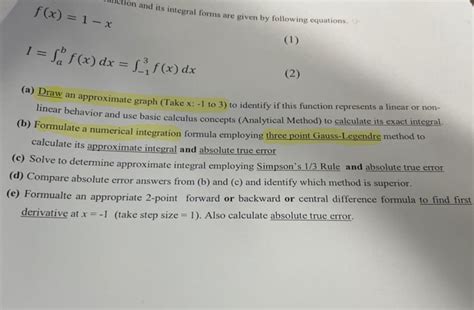 Solved Solve Part E ﻿of This Computational Methods Problem