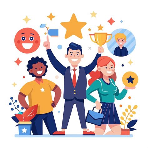 Happy And Engaged Employees Collaborating And Celebrating Success At