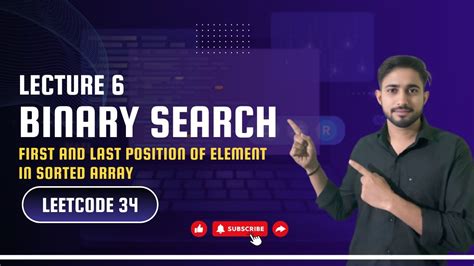 Find First And Last Position Of Element In Sorted Array Leetcode 34