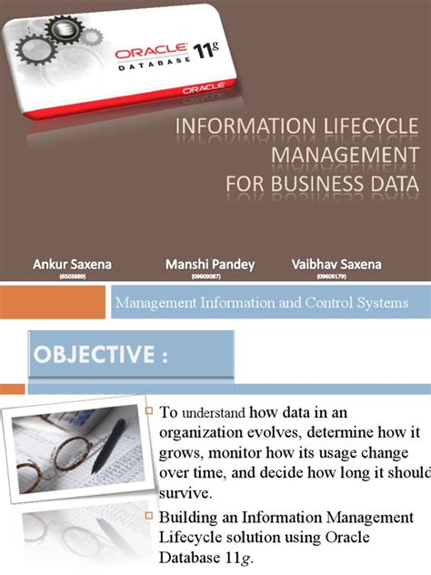Information Lifecycle Management For Business Data Pdf Computer Data Storage Oracle Database