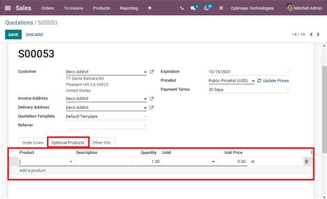 Sales Quotations Orders In Odoo Sales Odoo V Book