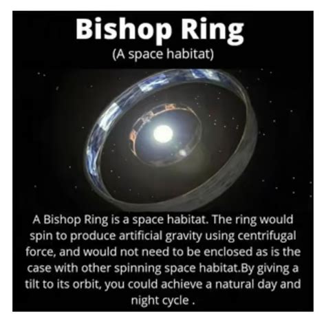 Space Habitat Centrifugal Force Bishop Ring Artificial Gravity
