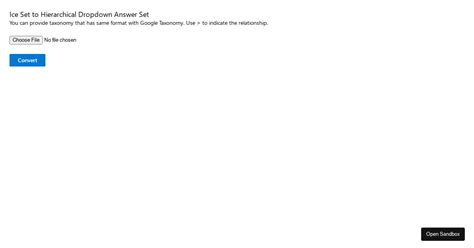 Ice Set To Hierarchical Dropdown Set Codesandbox