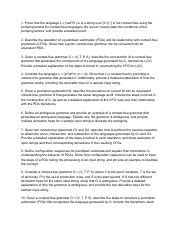 Challenging Automata Theory Questions Proofs Conversions And Course Hero