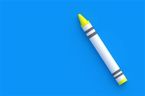 왁스 크레용 화려한 연필 학교 개념으로 돌아 가기 유치원 교육 상단 보기 공간을 복사합니다 3d 렌더링 3차원 형태에 대한 스톡 사진 및 기타 이미지 Istock