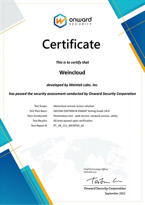 Security Certificate Weincloud Support
