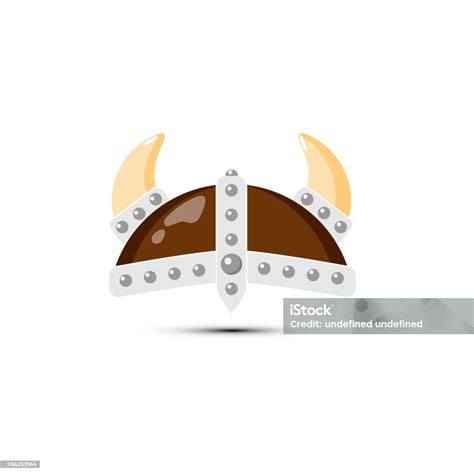 벡터 바이킹 헬멧 아이콘입니다 중세 전사 모자 스칸디나비아 전투기 상징 플랫 스타일 역사 포스터 배너 로고 이벤트 초대 배경없이 격리 0명에 대한 스톡 벡터 아트 및 기타