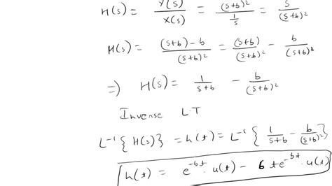 Solved Inverse Laplace Transforms Convolution Integral Practice