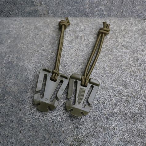 Tactical Molle Strap Webbing Dominator Elastic Cord Hang Buckle Clips Tanga