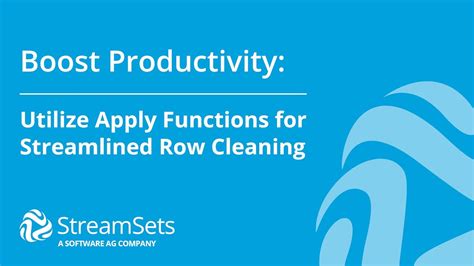 Boost Productivity Utilize Apply Functions For Streamlined Row Cleaning Youtube