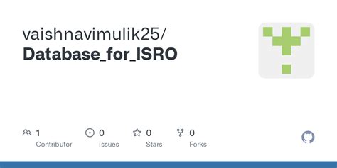 github vaishnavimulik25 database for isro