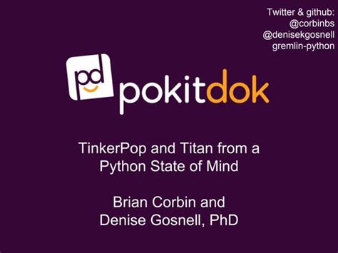 Tinkerpop And Titan From A Python State Of Mind Ppt