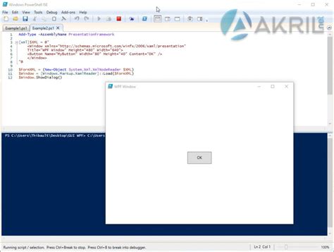 Créer Une Interface Graphique Wpf En Powershell Akrilnet