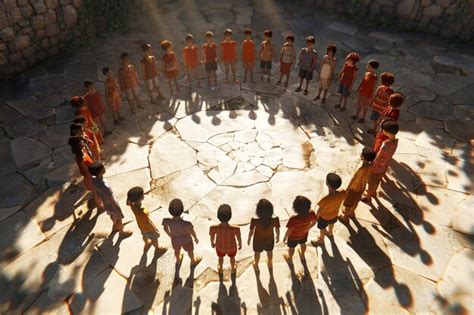 Teachers Forming A Circle Of Unity Octane Render Premium Ai Generated