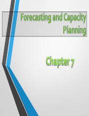 Chapter 7 Forecasting 1 Pdf What To Expect 1 2 3 4 A B C Basic Concepts Classification Of