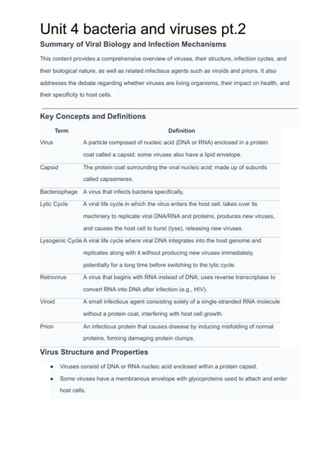 Bacteria And Virus Notes Biology Stuvia Uk