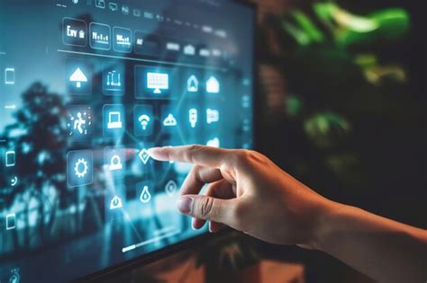 Hands Programming Or Setting Up Smart Home Automation Smart Control