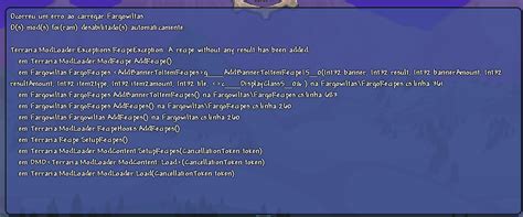 calamity and fargo s mod error · issue 2347 · tmodloader tmodloader