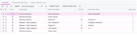 How To Remove Item Sales Categories Using An Import Scenario Stock