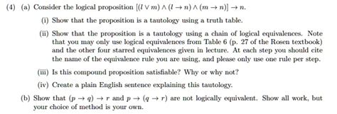 solved consider the logical proposition [ [ v m l n m