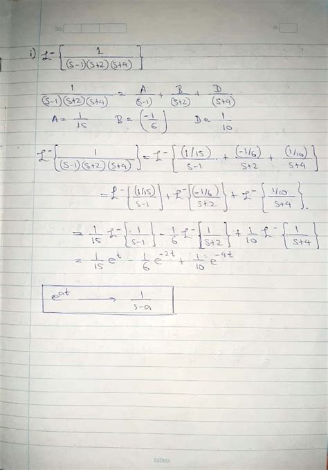 Laplace Transform In Sinhala Lesson 4 Examples