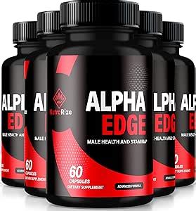 5 Pack Alpha Edge Capsules Dietary Supplement For