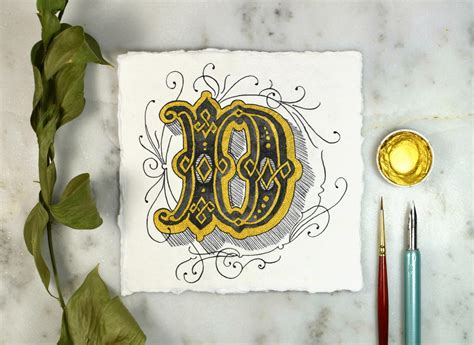 Next Level Illuminated Letter Tutorial The Postman S Knock