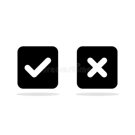 Check And Wrong Marks Tick And Cross Marks Acceptedrejected