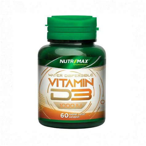 Jual Nutrimax Vitamin Vit D3 1000 Iu Kesehatan Tulang Gigi Imunitas