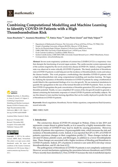 pdf combining computational modelling and machine learning to