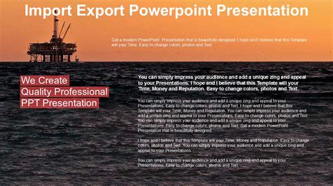 Import Export Powerpoint Presentation Pptuniverse