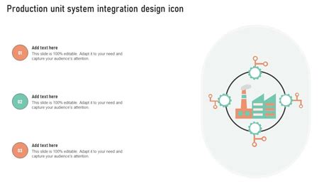 Production Unit System Integration Design Icon Ppt Presentation