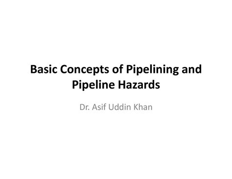 SOLUTION Basic Concepts Of Pipelining And Pipeline Hazards Studypool