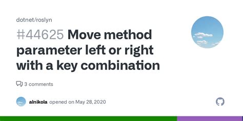 Move Method Parameter Left Or Right With A Key Combination · Issue
