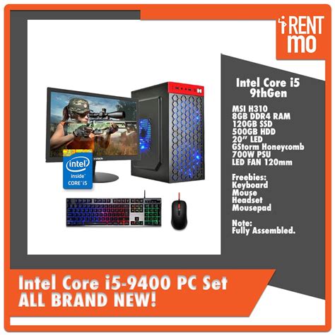 Intel Core I5 9th Gen PC Package All New Buy Rent Pay In Installments