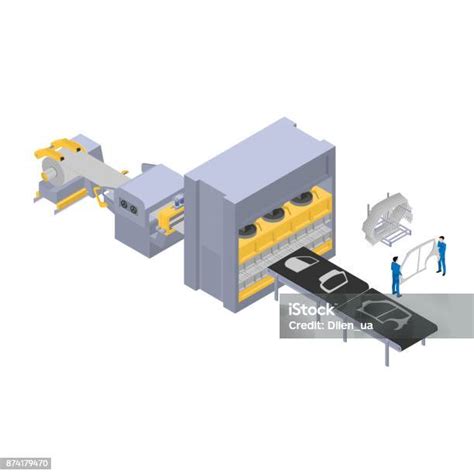 เจาะชิ้นส่วนรถยนต์ ภาพประกอบสต็อก ดาวน์โหลดรูปภาพตอนนี้ เส้นเดียว วัตถุที่ผลิต โรงงาน