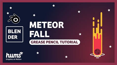 Blender Tutorial Grease Pencil Meteor Fall Motion Graphic Youtube