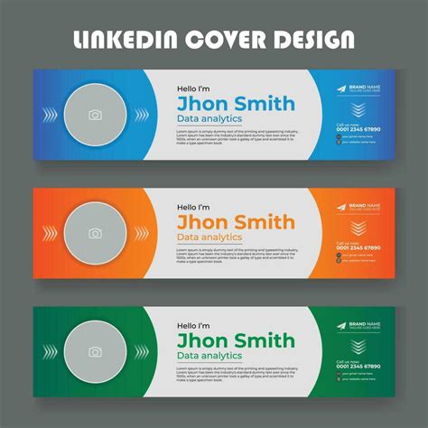 Corporate Linkedin Cover And Banner Design Template Set Background For Linkedin Header